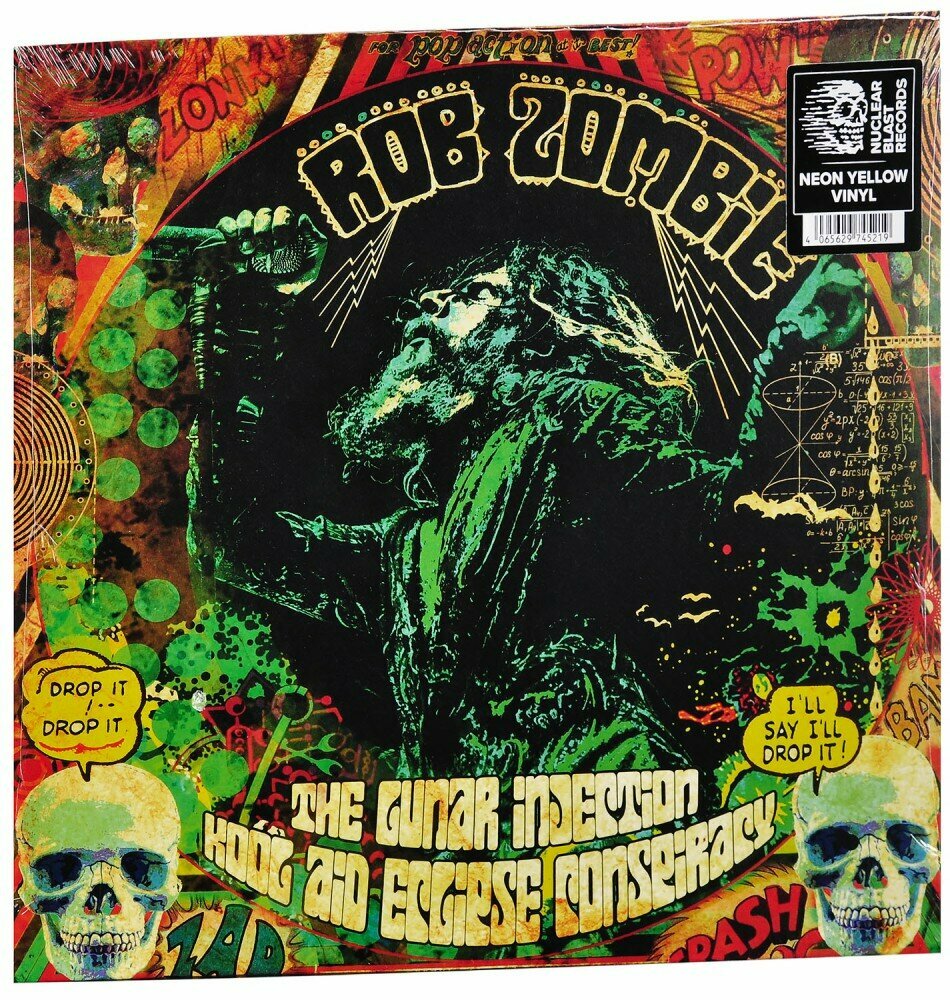Виниловая пластинка Rob Zombie. The Lunar Injection Kool Aid Eclipse Conspiracy (LP, винил, желтый) (Картонный конверт)
