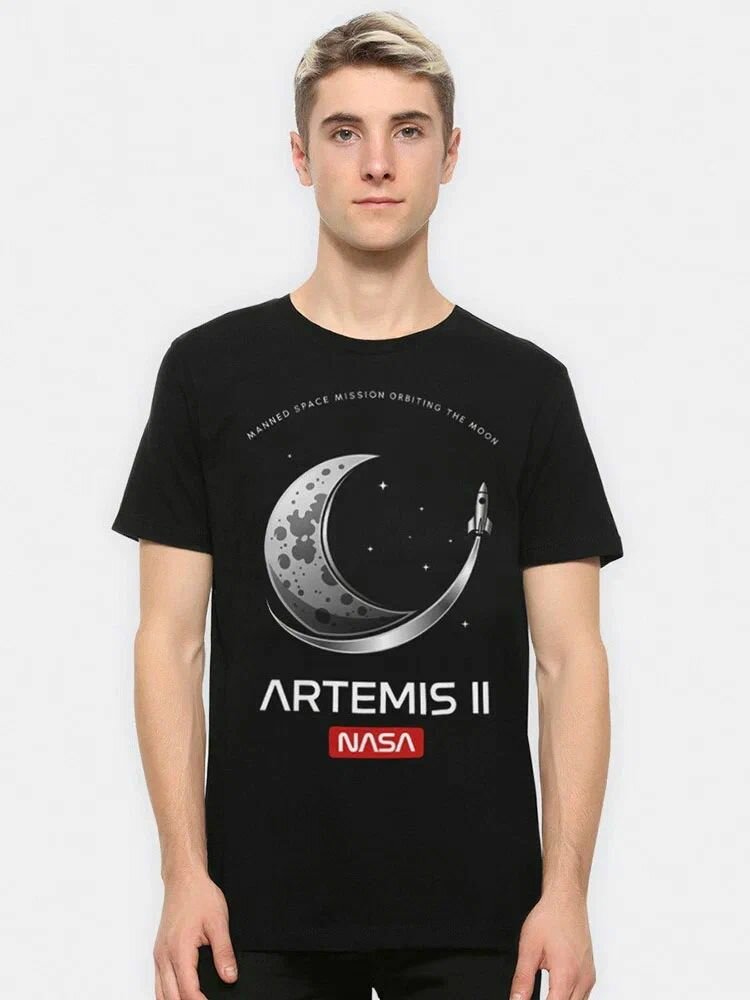 Футболка Design Heroes Программа Артемида II / Artemis II NASA