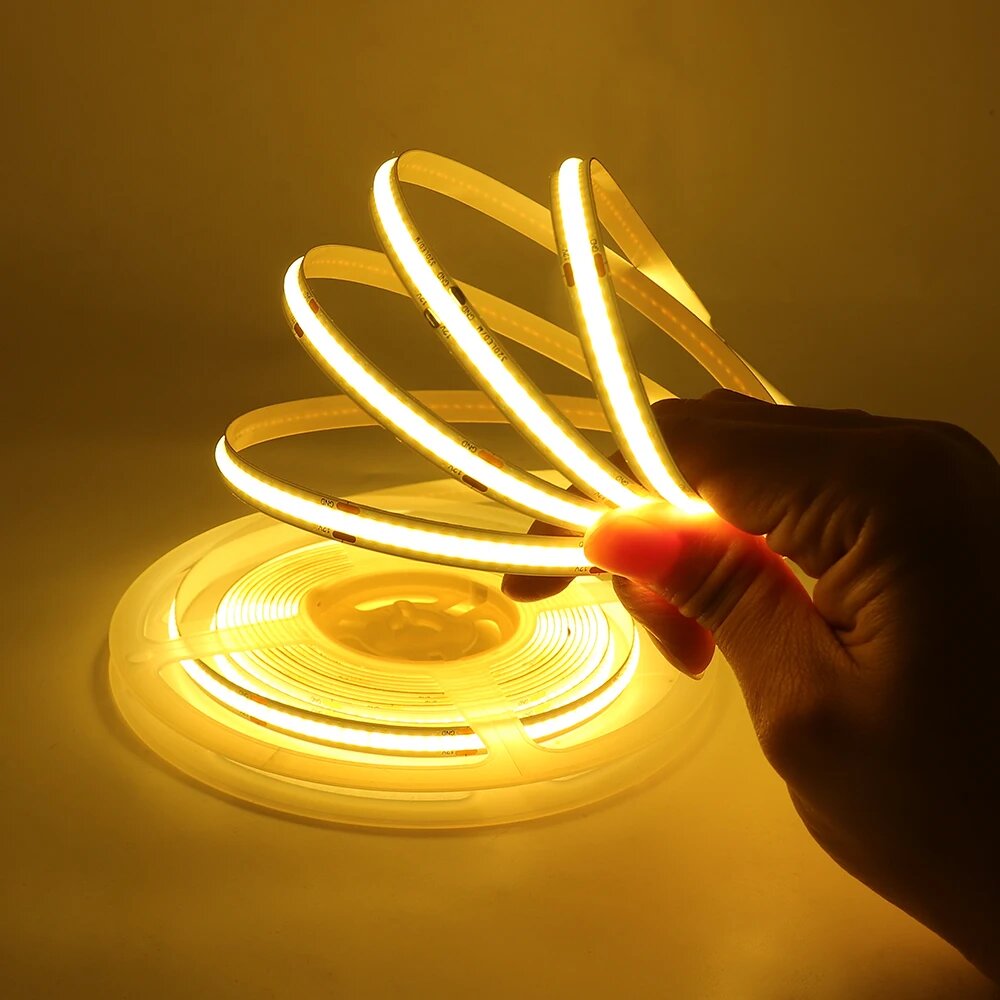 Светодиодная лента XUNATA COB Warm White 5м 12V 528Leds