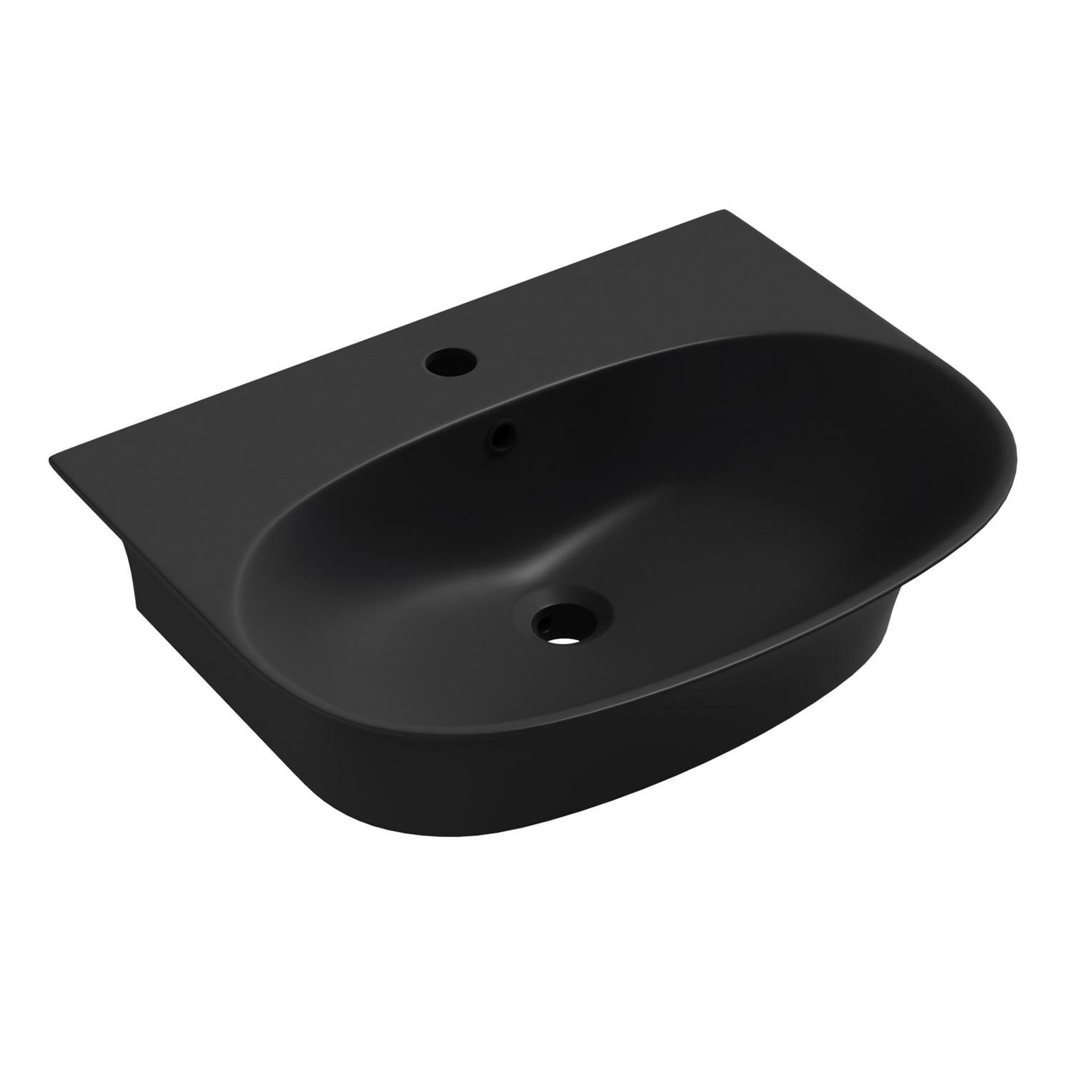 Раковина накладная Lavinia Boho Bathroom Sink 55 33311076 черная матовая, керамика