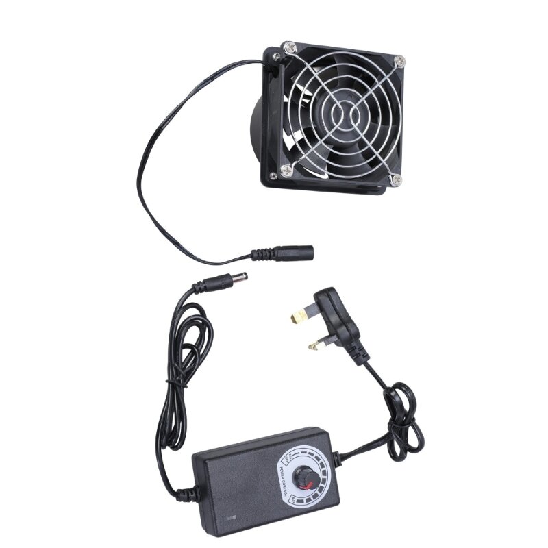 Встроенный Канальный Вентилятор с Регулируемой Скоростью Вращения 80 мм Вентиляционные Усилители Выхлопа Комплект Бесшумных Вентиляторов для Кухни, Подвала Для Выращивания Палаток