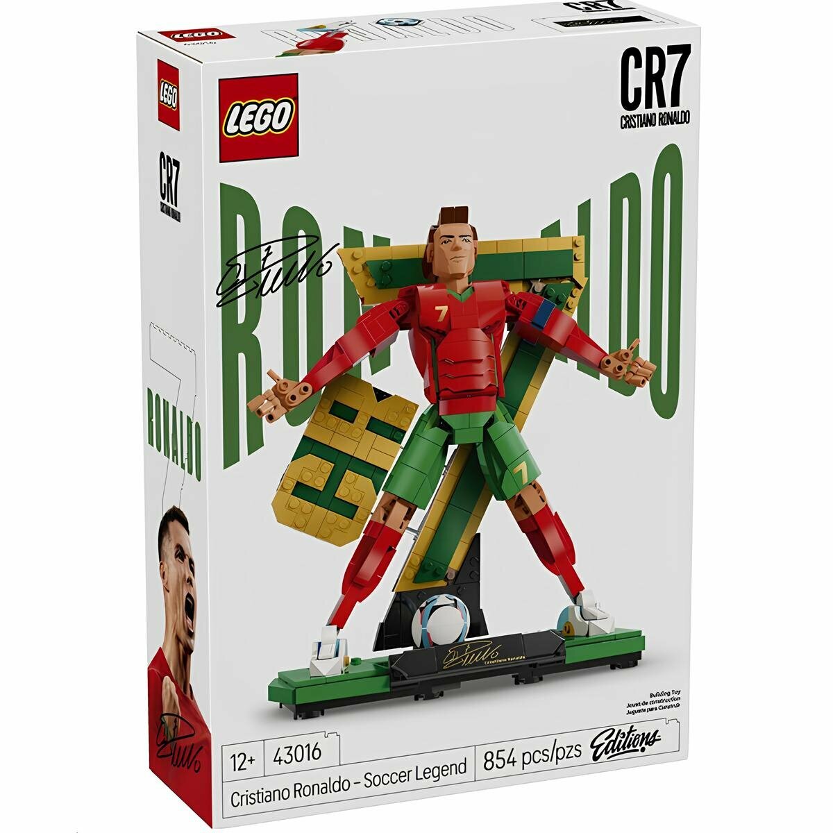Конструктор LEGO Editions 43016 Криштиану Роналду - легенда футбола