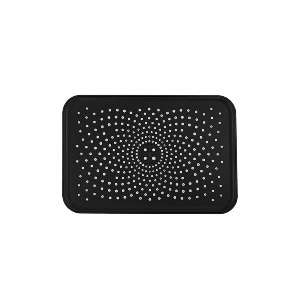 Лейка душевая тропический душ GFmark прямоугольная, из высокопрочного АБС пластика, 260х180 мм, черн