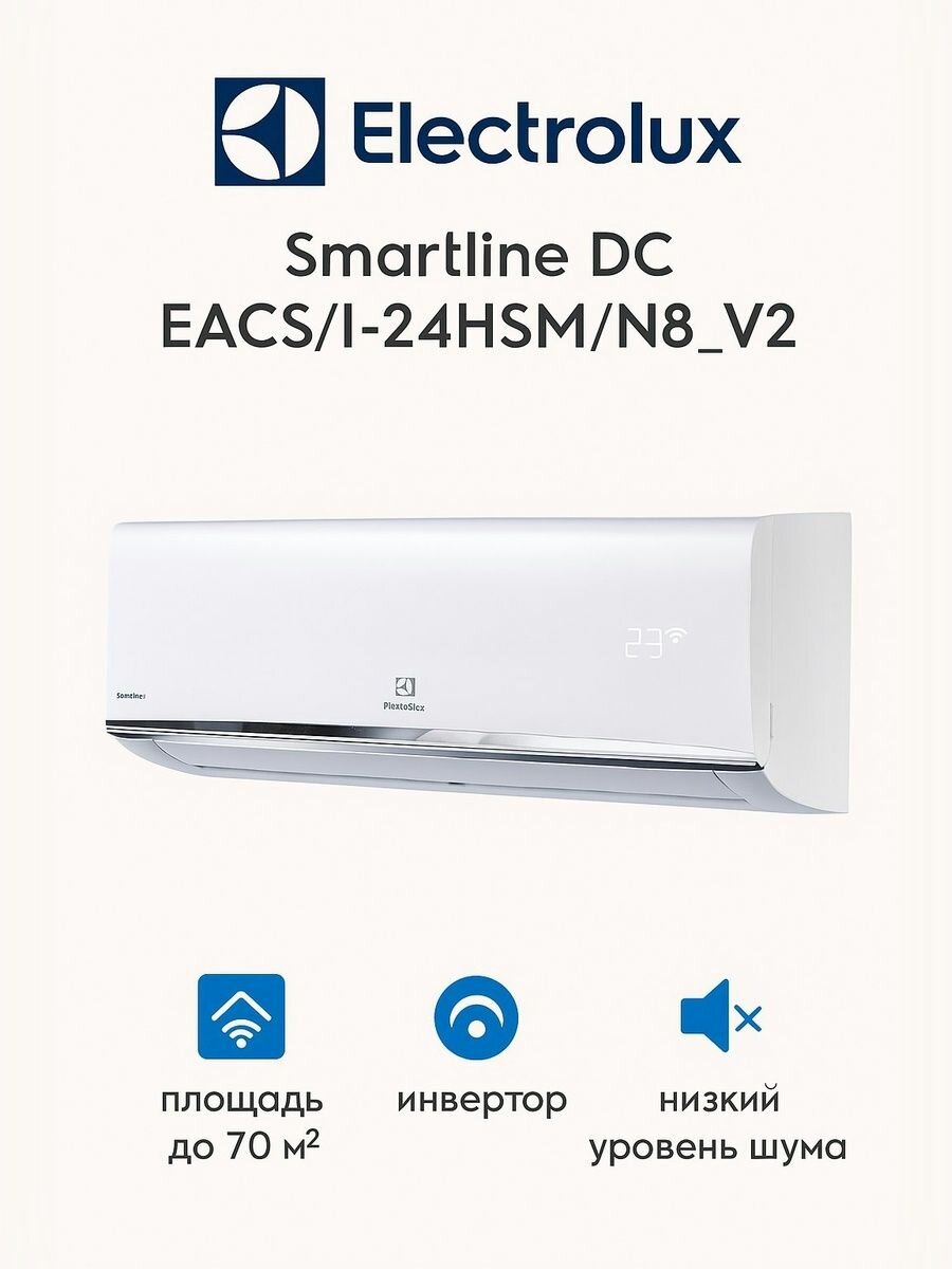 Инверторная сплит-система/Кондиционер Electrolux Smartline DC EACS/I-24HSM/N8_V2