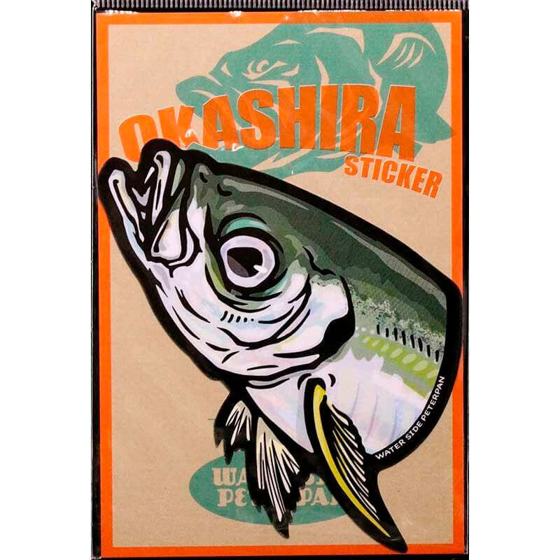 Наклейка рыболовная Waterside Peterpan Okashira Sticker L #Aji