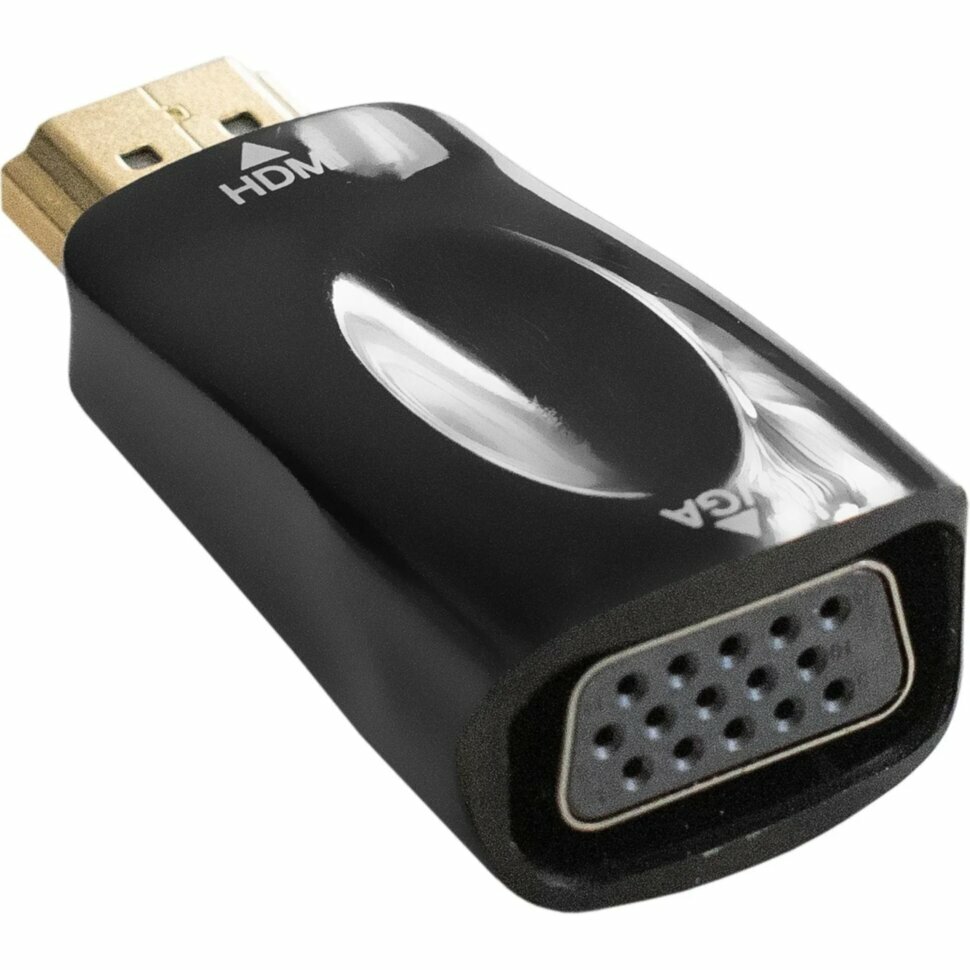 Переходник ExeGate (EX294718RUS)HDMI-VGA/EX-A-HDMI-VGA-001 (19M/15F), 2058531