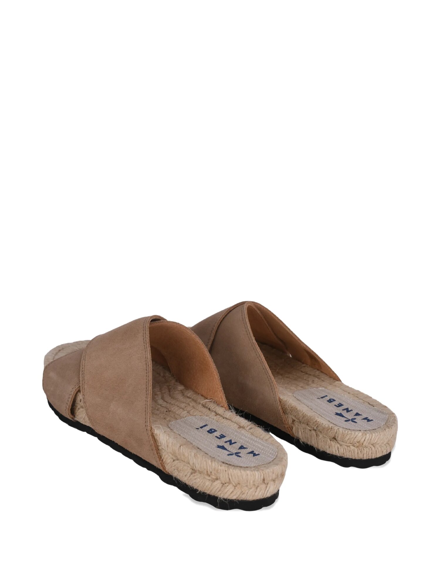 Босоножки Manebi Crossover-strap suede sandals, размер 43, brown — фото 1