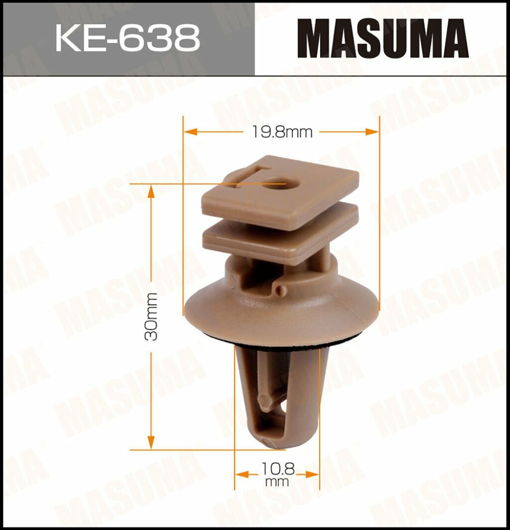 Клипса автомобильная Masuma KE-638