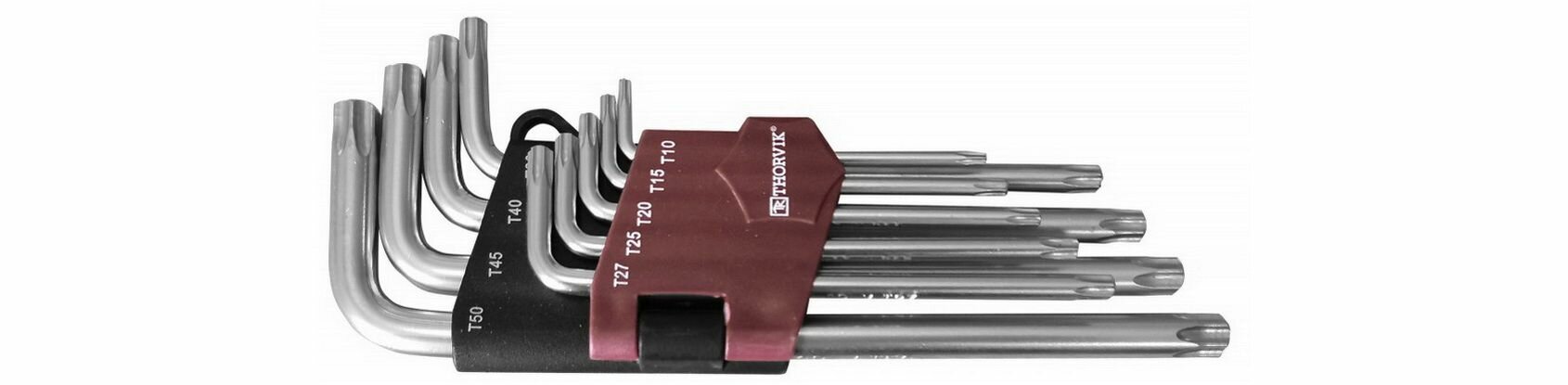Набор ключей торцевых TORX, Т10-T50, 9 предметов THORVIK TK9S