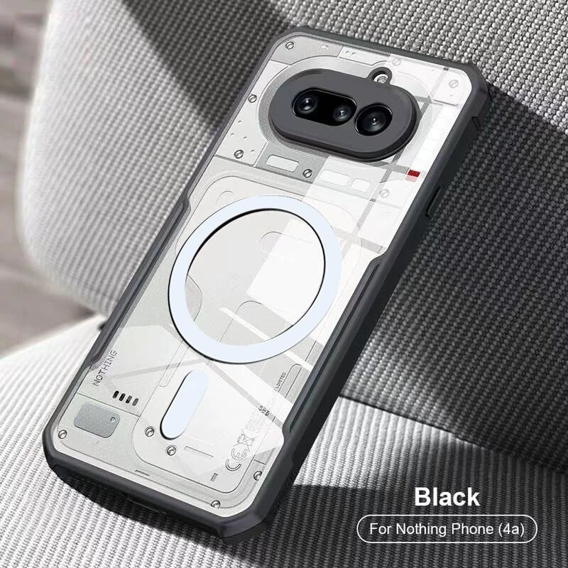 Магнитный чехол-бампер для Nothing Phone 4a Pro 4 A, противоударный, из мягкого Серый, Phone 4a-2
