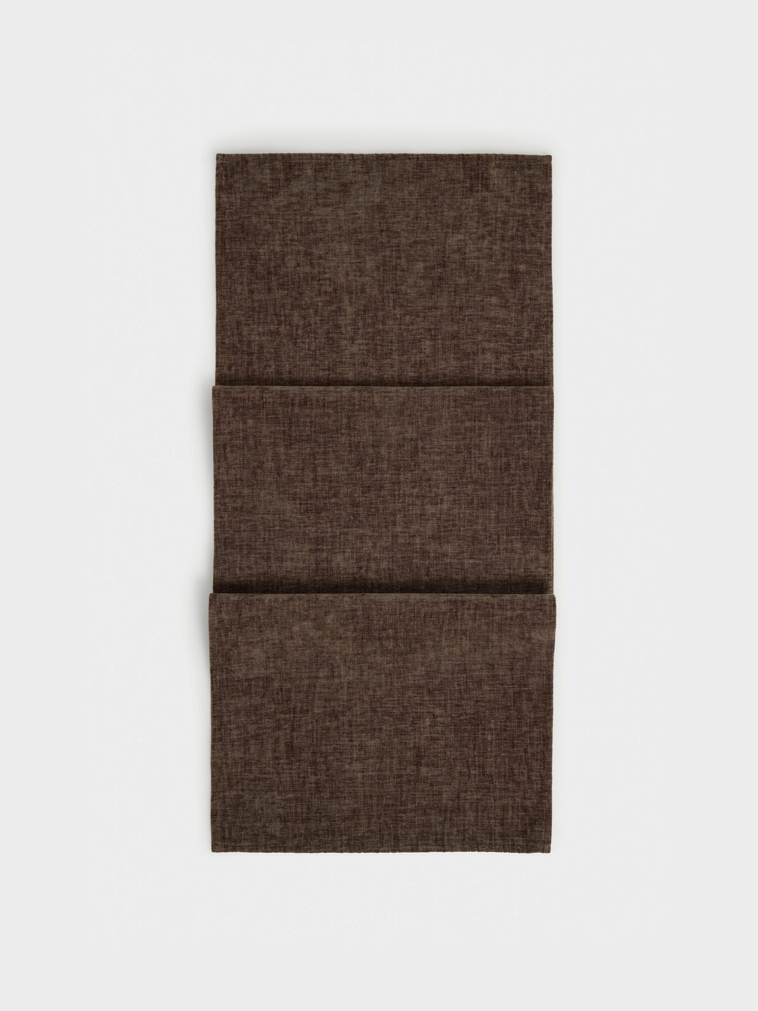 Дорожка настольная, 40х160 см, вельвет, коричневая, Velvet