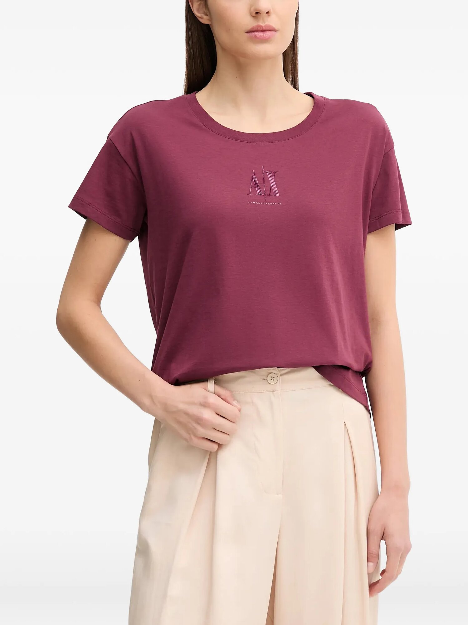 Футболка Armani Exchange, размер 40, purple