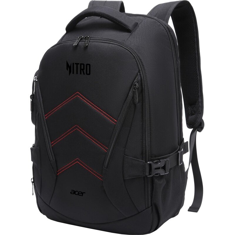 Рюкзак Acer "Nitro", для ноутбука, 15,6 дюймов, черно-красный, полиэстер, OBG313 (ZL. BAGEE.00G)