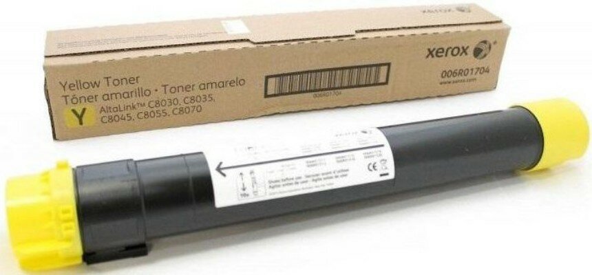 Картридж лазерный Xerox желтый, 15000 страниц, для AltaLink C8030 35 45 55 70 (006R01704)