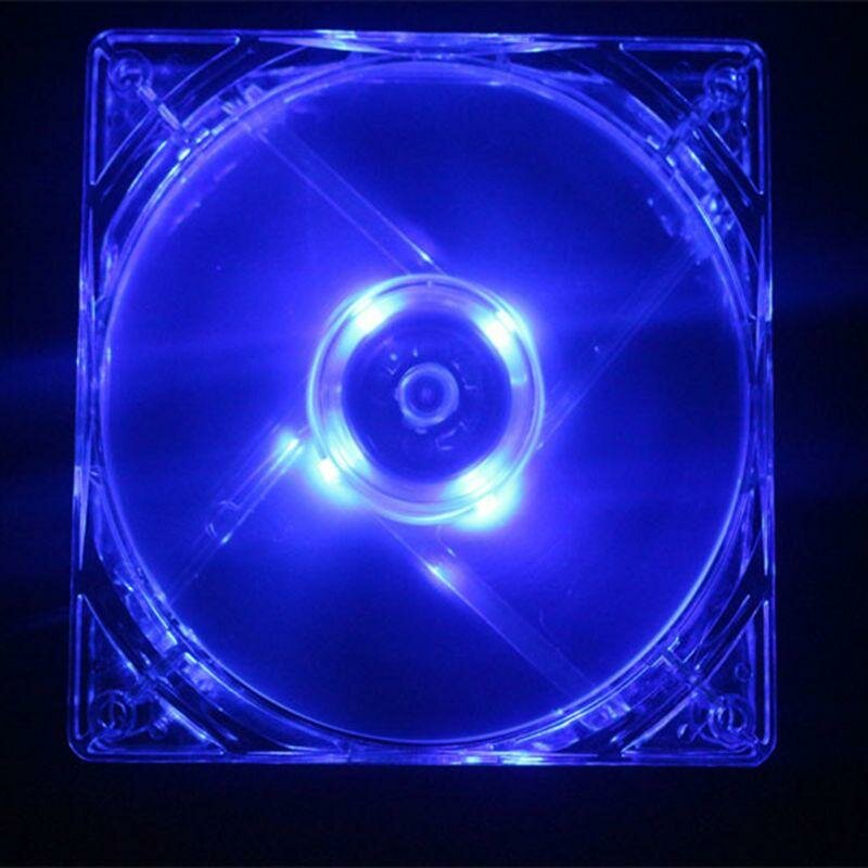 Вентилятор 80мм RGB для корпуса компьютера, Синий
