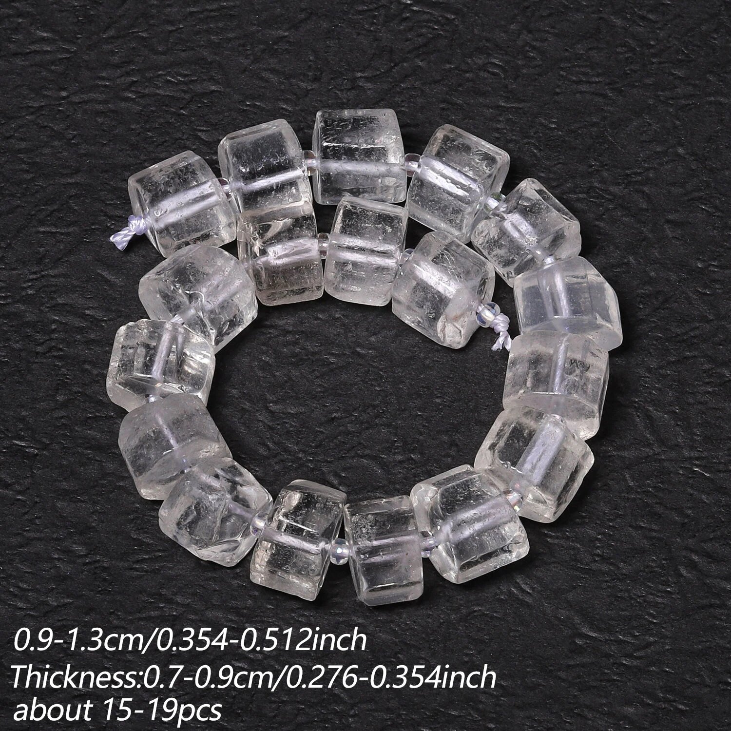 Бусины аметист амазонит лазурит 9-13 мм rondelle nociuciu white quartz