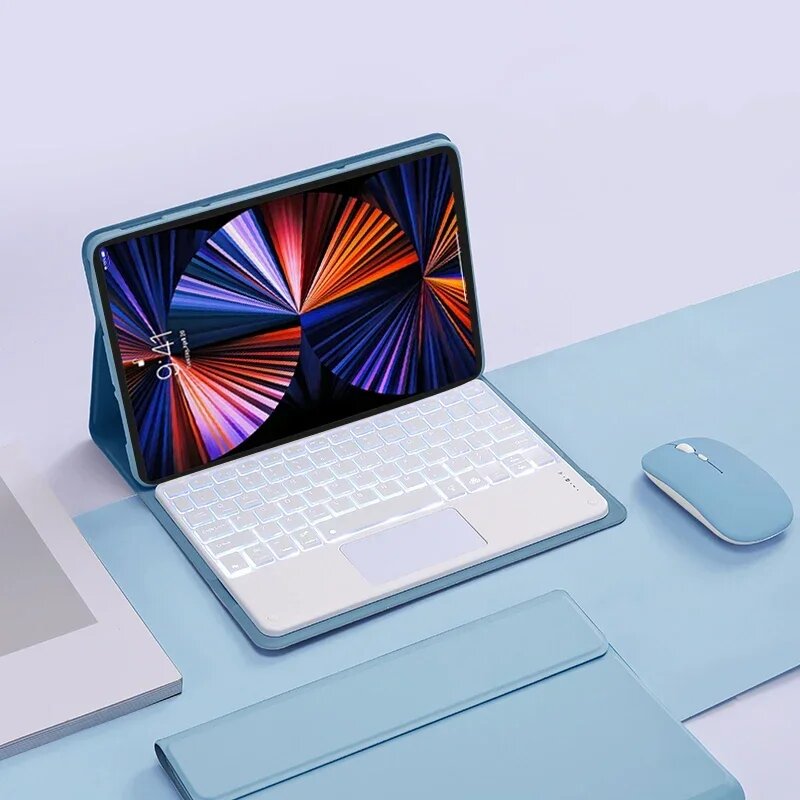 Чехол-клавиатура для OnePlus Pad 4 13.2" English, misty with mouse