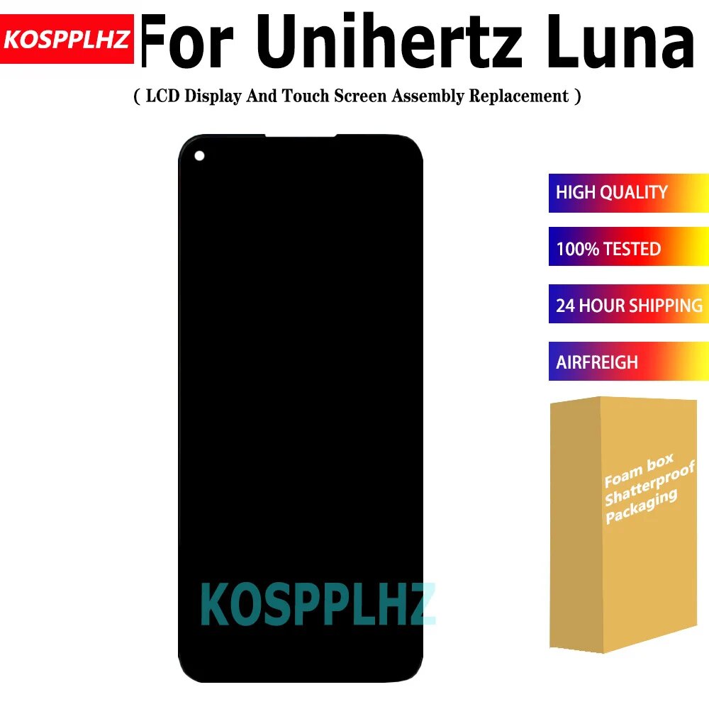 Качество A + для Unihertz Luna, ЖК-экран, передняя сенсорная сборка, замена для Unihertz LUNA LCD