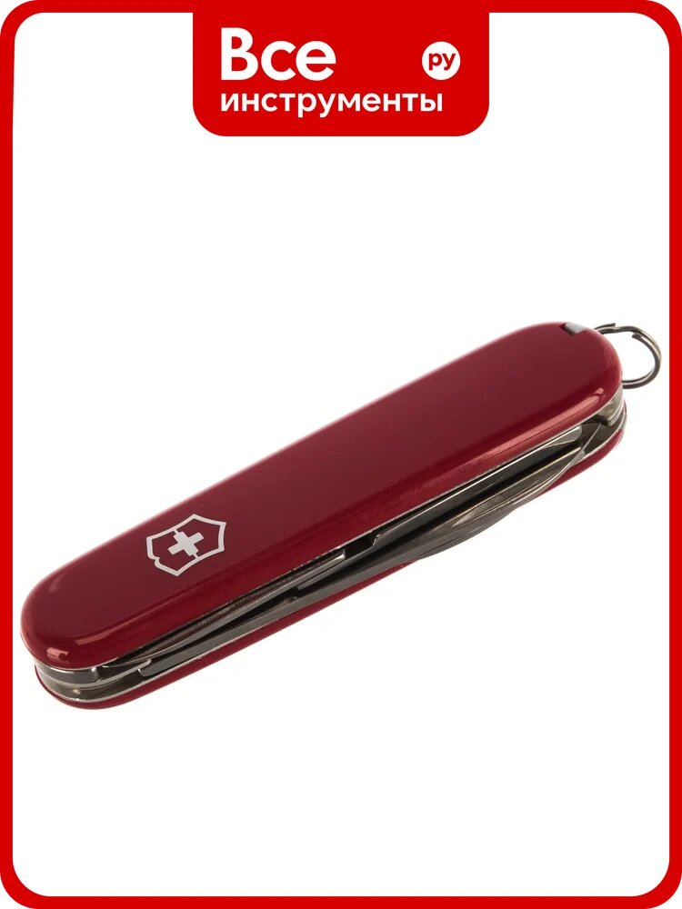 Швейцарский нож Victorinox Compact 1.3405 красный, армейский, лезвие из нержавеющей стали, включает нож, отвертку