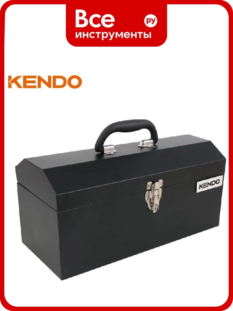 Металлический ящик для инструментов KENDO 410x180x195 мм 90281