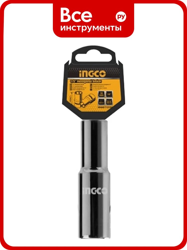 Головка торцевая шестигранная удлиненная (17 мм; 1/2") INGCO HHAST12173L