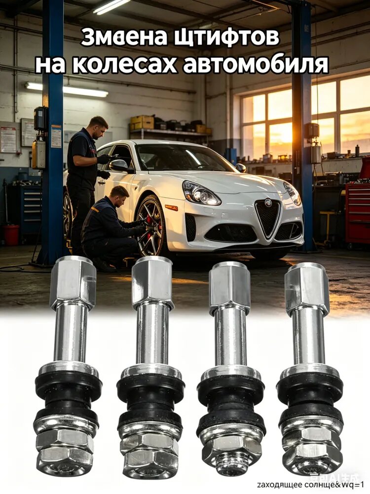 Вентиль для бескамерных шин, 4 шт.