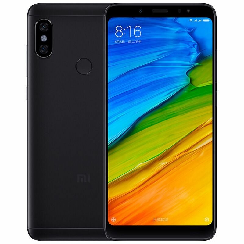 Xiaomi Смартфон Оригинальный Redmi Note 5 двойной SIM 5.99 "мобильный телефон 4гб 64гб 12MP+5MP+13MP Snapdragon 636 окта-ядро 4G мобильный телефон 4/64 ГБ, Nano-SIM, черный