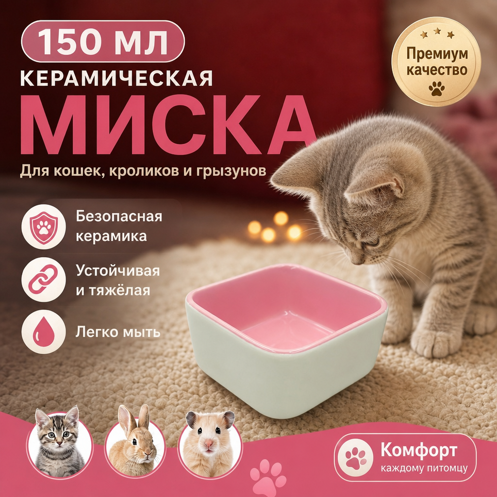 Аксессуар для кошек и собак, розовый, безопасный