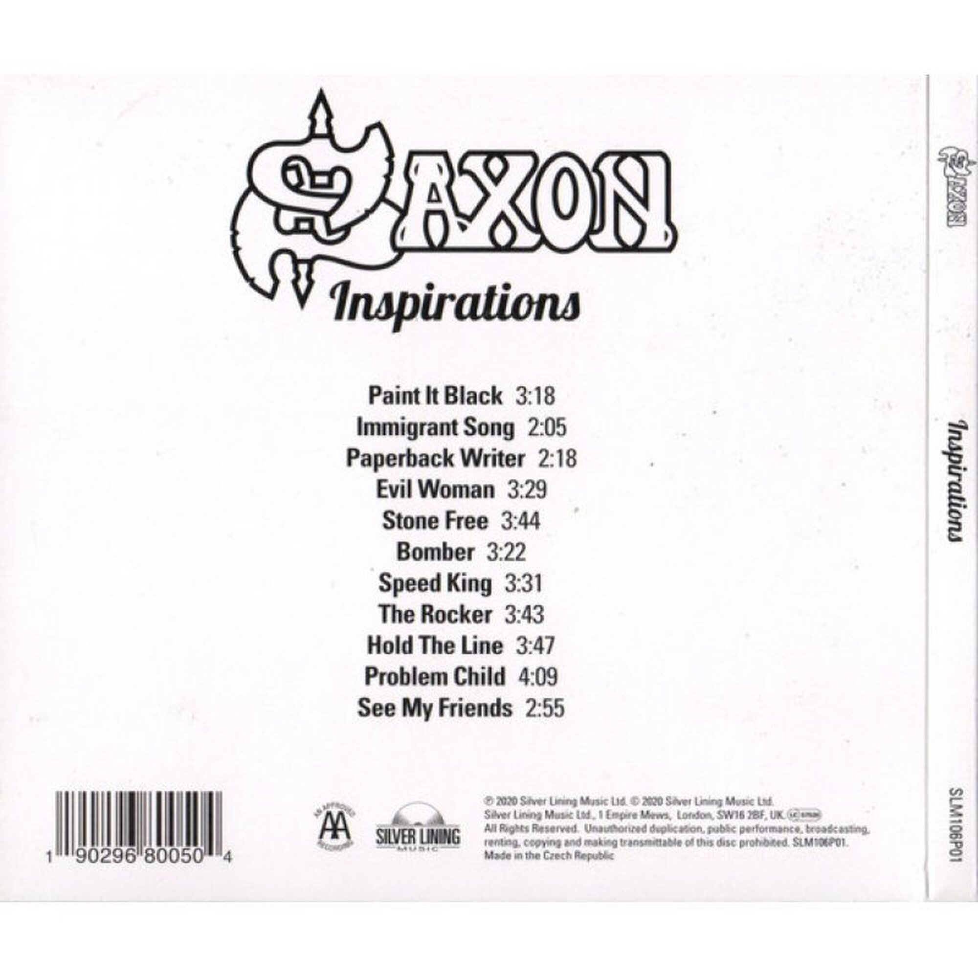 Компакт-диск Silver Lining "SAXON Inspirations", 2021 г, 11 треков, CD — фото 1