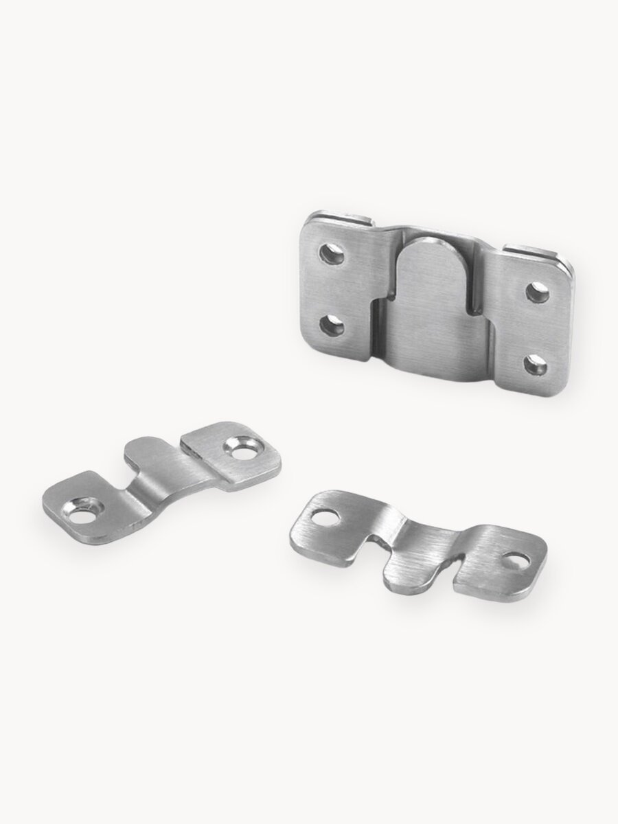 4шт Скрытый парный крепеж малый для зеркала, панелей. Захват мебельный, зацеп.