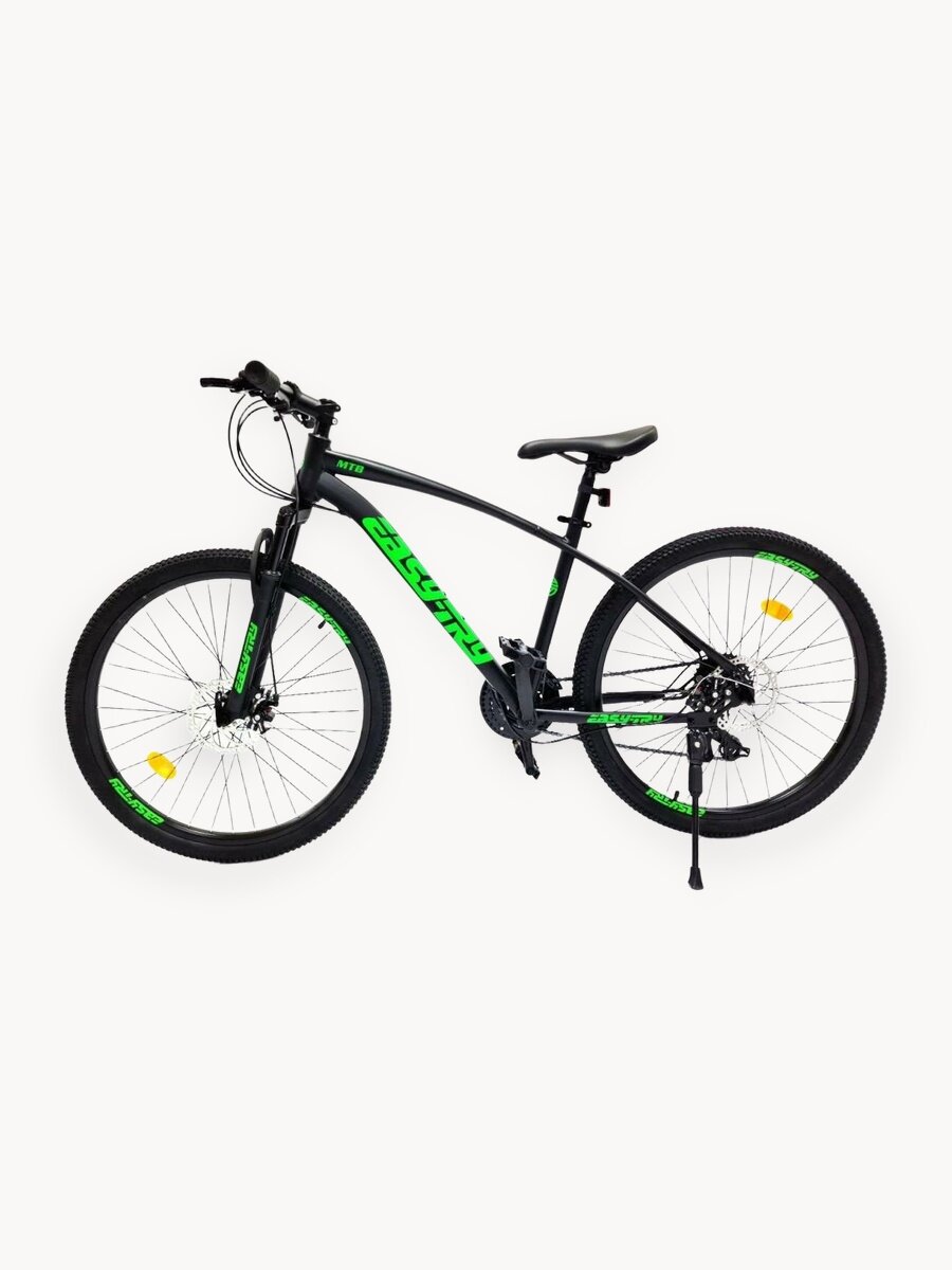 Велосипед ETM-101 V5.7 (26" 24 скорости) 2022-2023, Черно-Зеленый