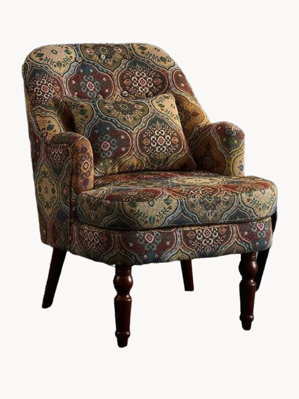 Кресло, арт-деко, жаккард, вспененный полимер, 62 x 75 x 80 см