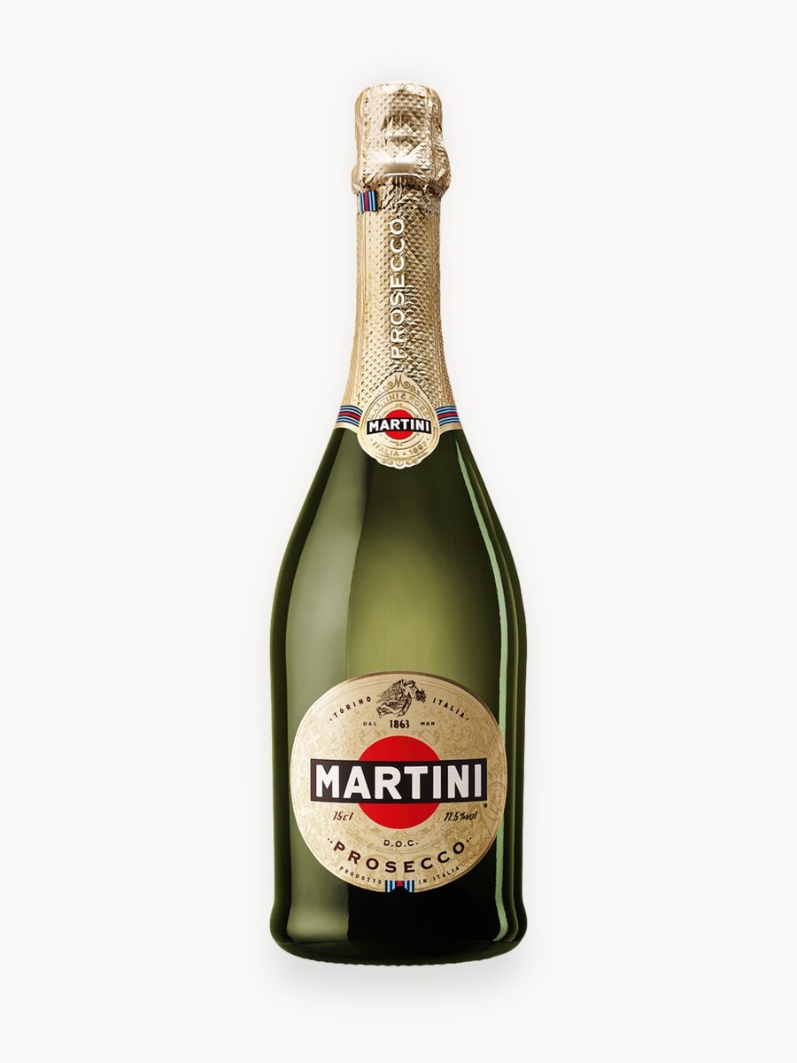 Вино игристое "Martini" Prosecco DOC, белое, сухое, 0,75 л, Италия