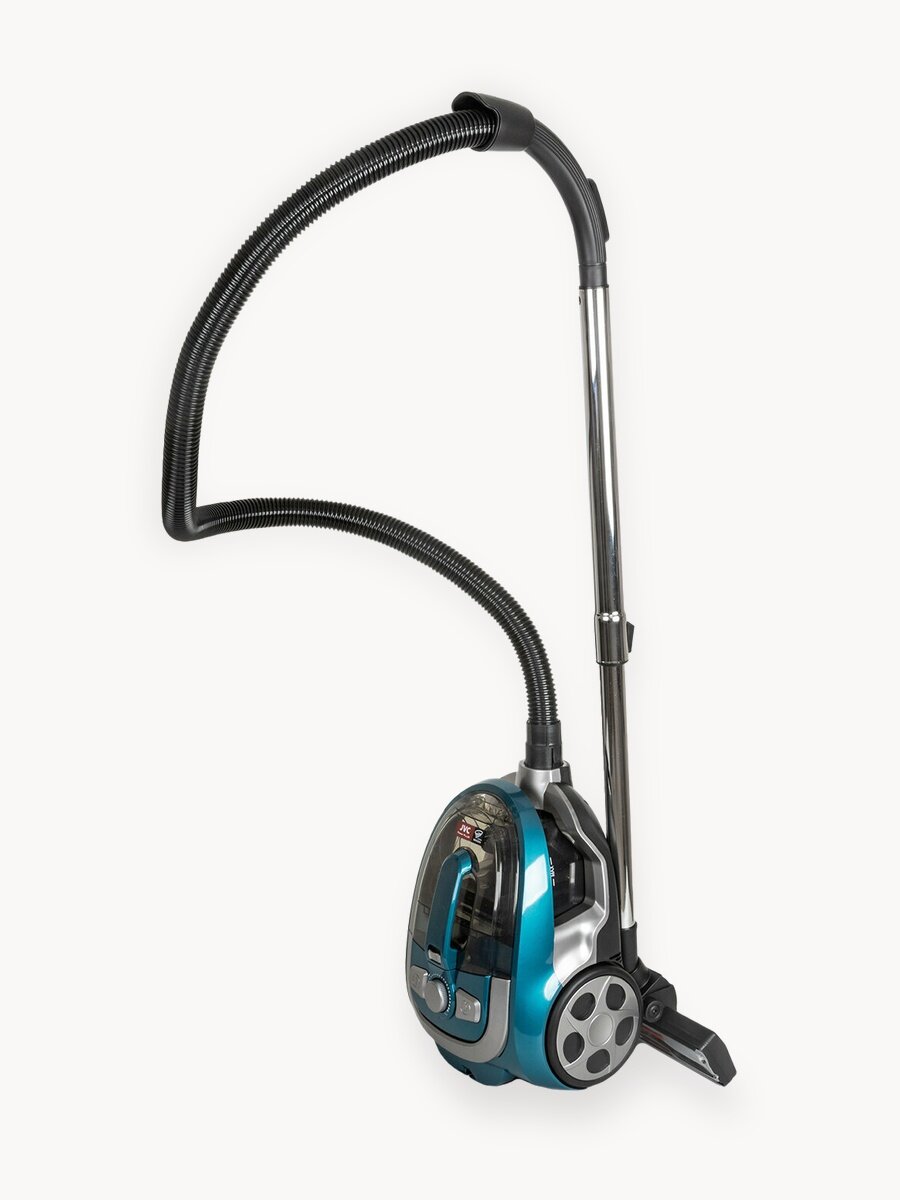 Пылесос для дома JVC JH-VC401 без мешка с 4-ступенчатой системой фильтрации 4 L.F.S, циклонный, моющийся HEPA фильтр, 3 насадки, шнур 5 метров, 1800 Вт