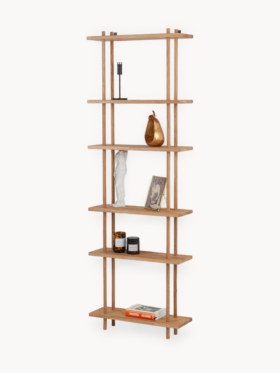 Стеллаж 60 см. SONOMA Home из массива дуба, ручная работа, покрытие бесцветным масло-воском