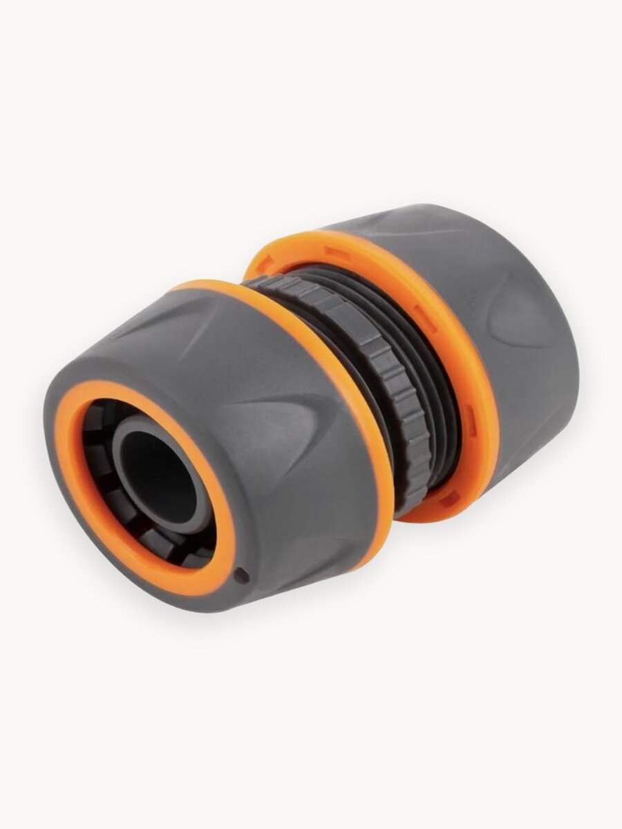 Муфта для шланга 3/4" (соединитель, ремонтная муфта, переходник, штуцер) мягкий пластик