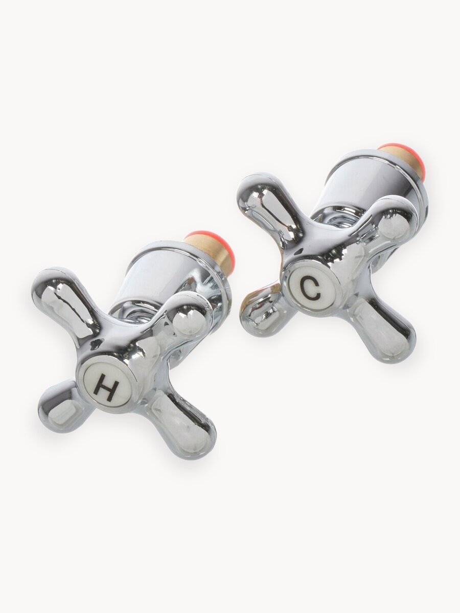 Маховик с кран-буксой керамика, 1/2 ', универсальный, в комплекте 2 шт, индивидуальная упаковка, ComfortFactor, 70166-10