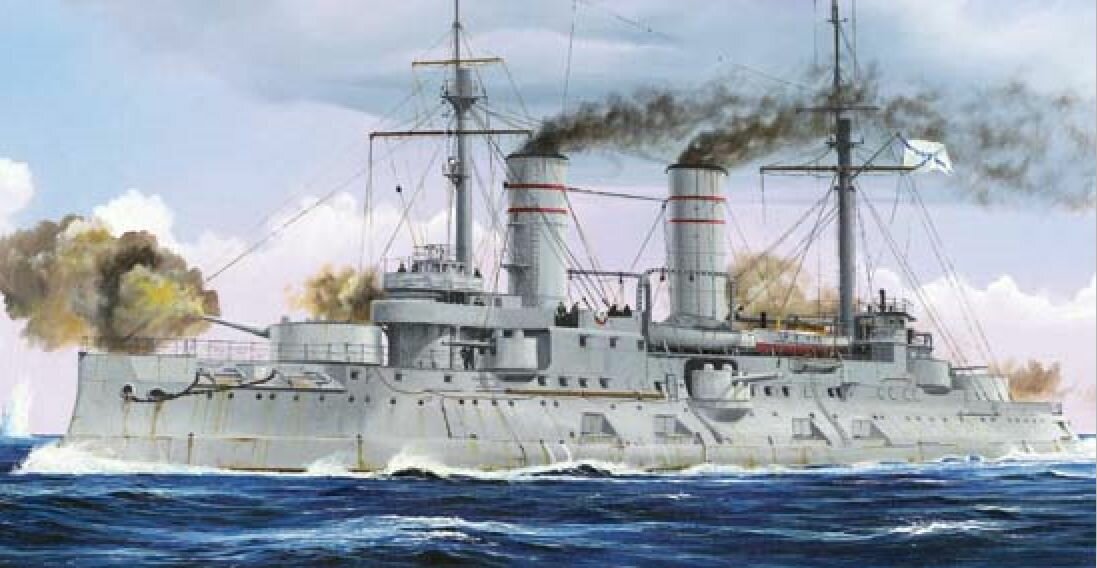 Trumpeter Model 05337 1/350 1917 Линкор Цезаревич ВМФ России