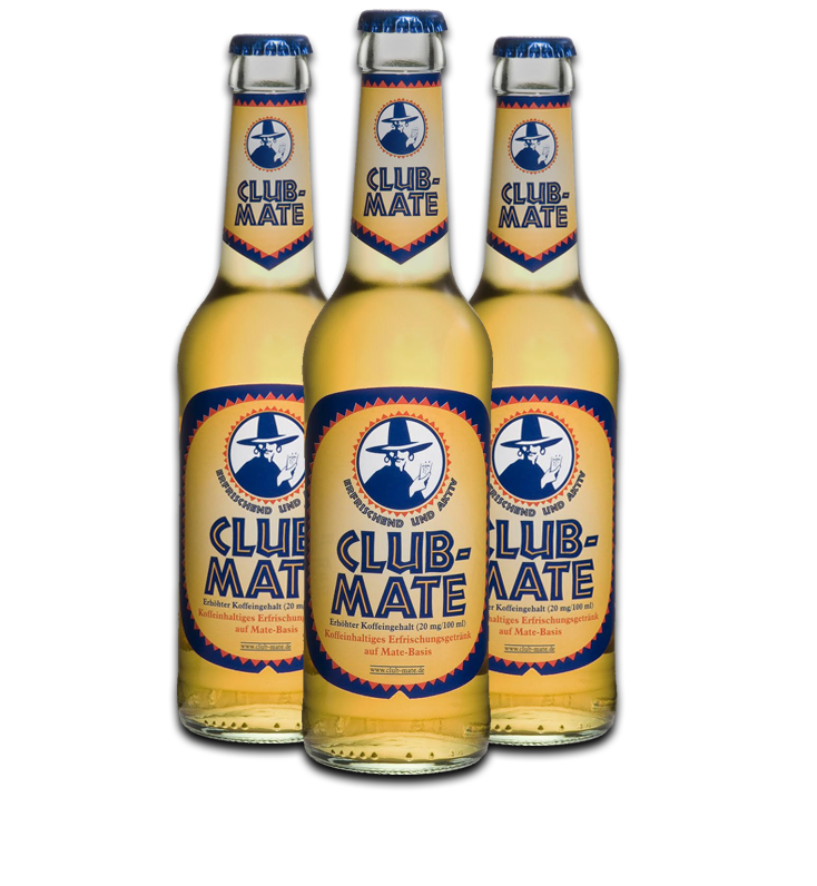 Club-Mate безалкогольный тонизирующий газированный напиток, 330 мл*4шт