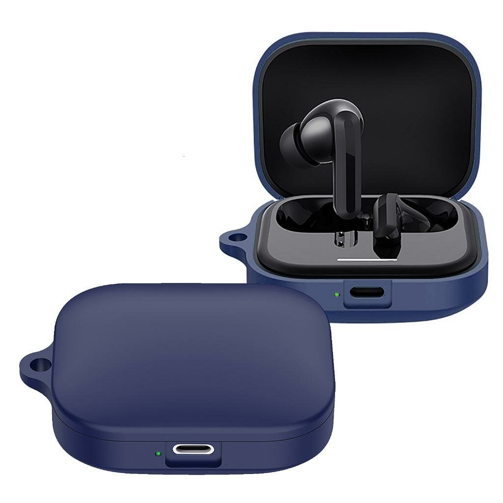 Водонепроницаемый силиконовый чехол для Redmi Buds 5, Темно-синий
