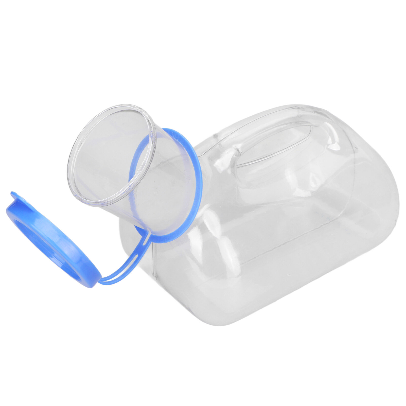 1000ML Portable Men Urinal with Lid Transparent Plastic Urine Container for Elderly Disabler Travelers