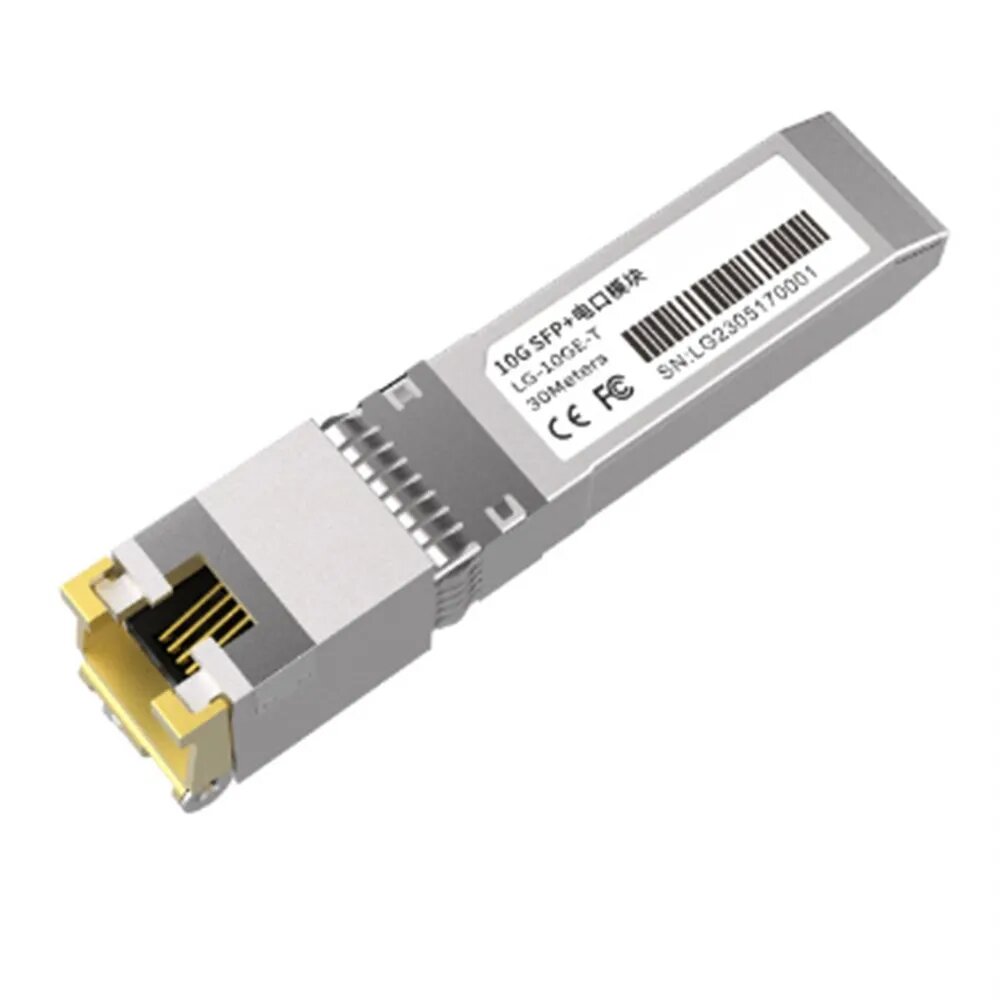 Модуль 10G SFP+ Модули 10GbE Copper SFP Оптический порт Поворот на RJ45