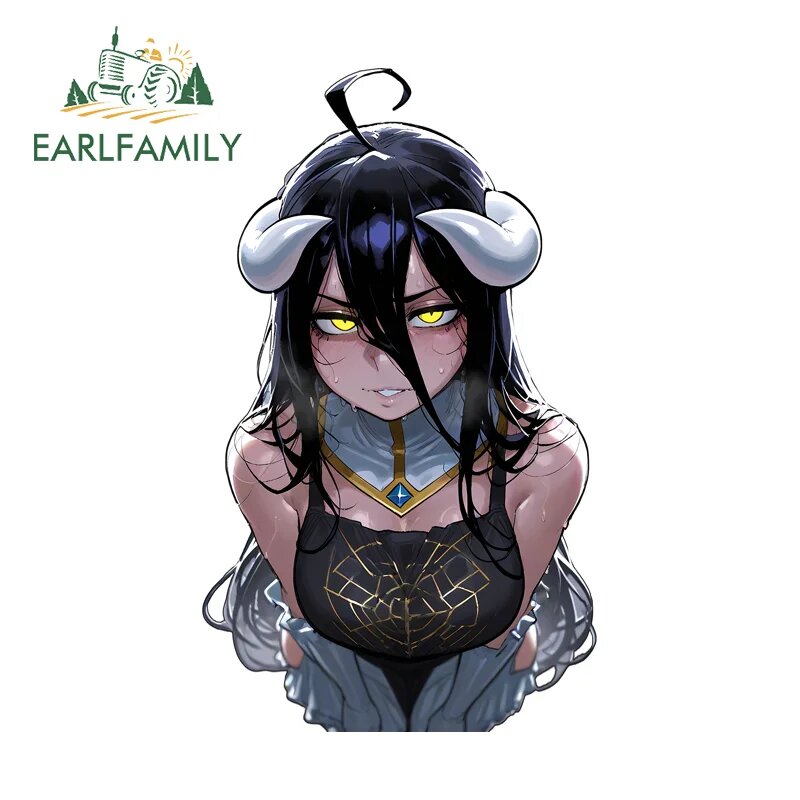 Earlfamily Albedo аниме наклейка на авто, 13см, YT-579168