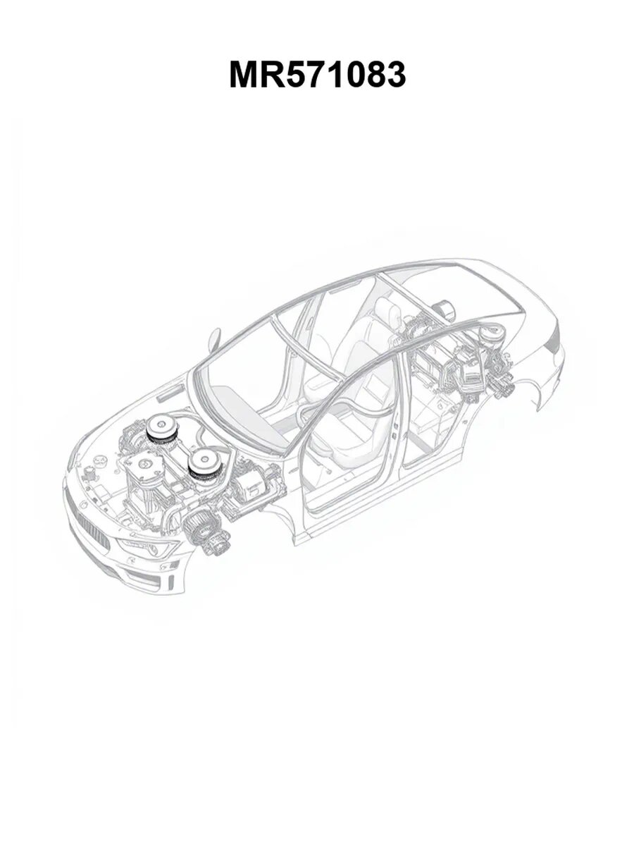 MR571083, Гаика глушителя Mitsubishi