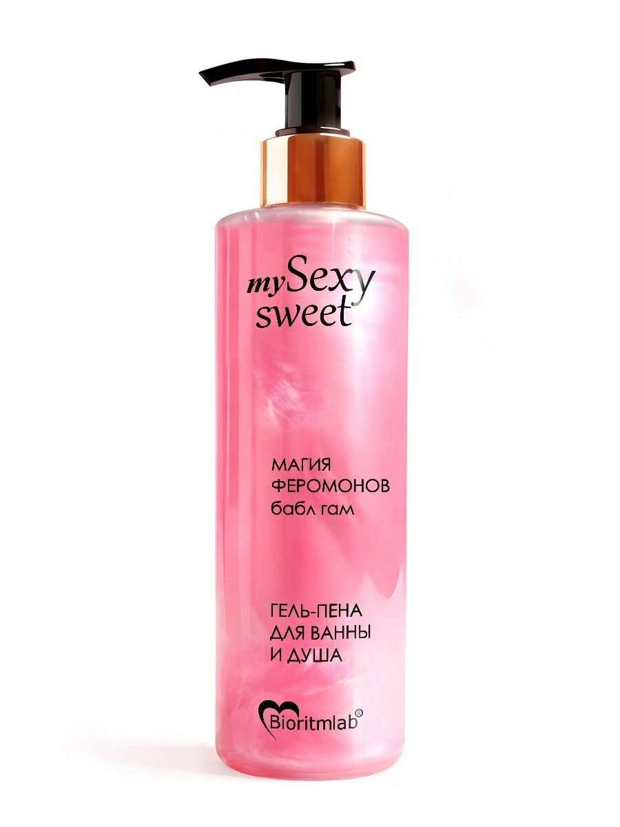 Гель-пена для ванны и душа с феромонами, бабл-гам, 200 мл, увлажняющая