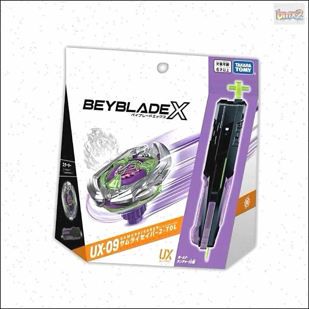 Takara Tomy Beyblade X UX09 Стартовый Набор Самурай Сэйбер 2 В 70L Версия Для Гонконга