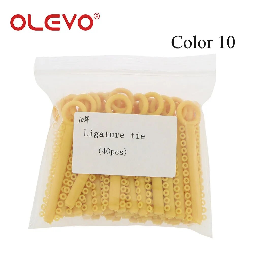 OLEVO Лигатуры ортодонтические, Color10, 40 шт