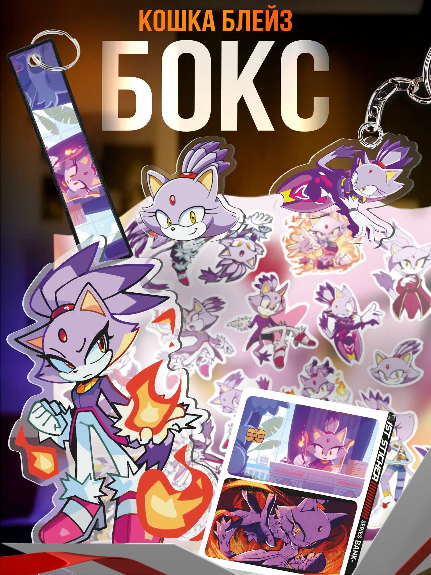Подарочный бокс Соник Кошка Блейз
