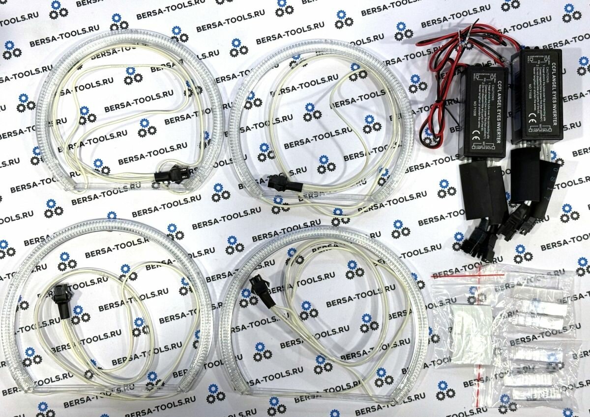 Ангельские глазки CCFL для BMW E46 фары без линз (Белый) Белый