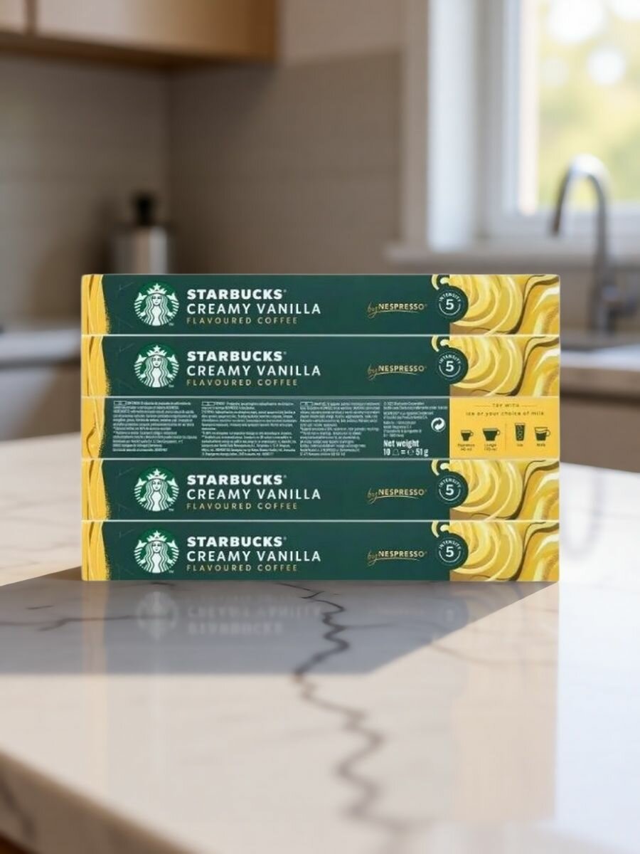 Кофе в капсулах Starbucks Creamy Vanilla, 10 капсул* 5 упаковок